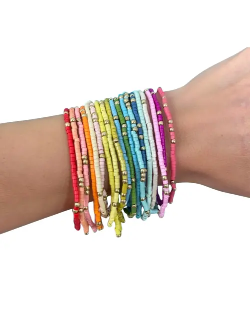 ERIN MCDERMOTT JEWELRY Set Of 19 Seed Bead Bracelets - Multi