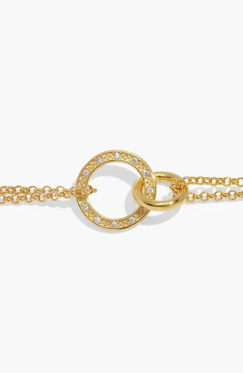 A LITTLES & CO Evermore Linked Circles Bracelet - Metallic Gold