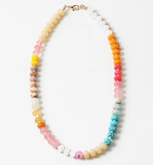 ERIN MCDERMOTT JEWELRY Forever Young Gemstone Necklace - Multi