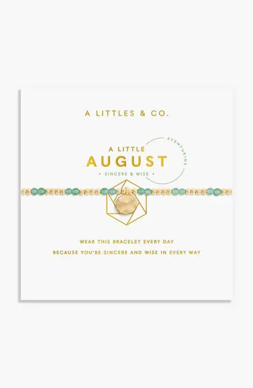 A LITTLES & CO Birthstone A Little Bracelet - August