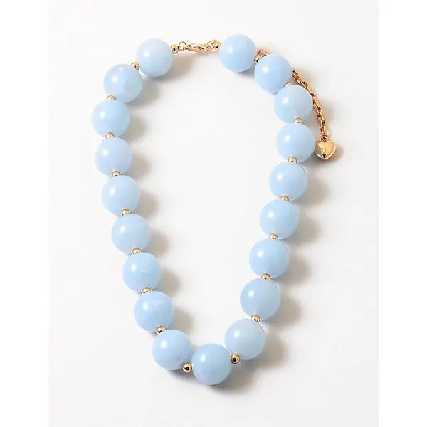 ERIN MCDERMOTT JEWELRY Skies Ahead Beaded Necklace - Blue