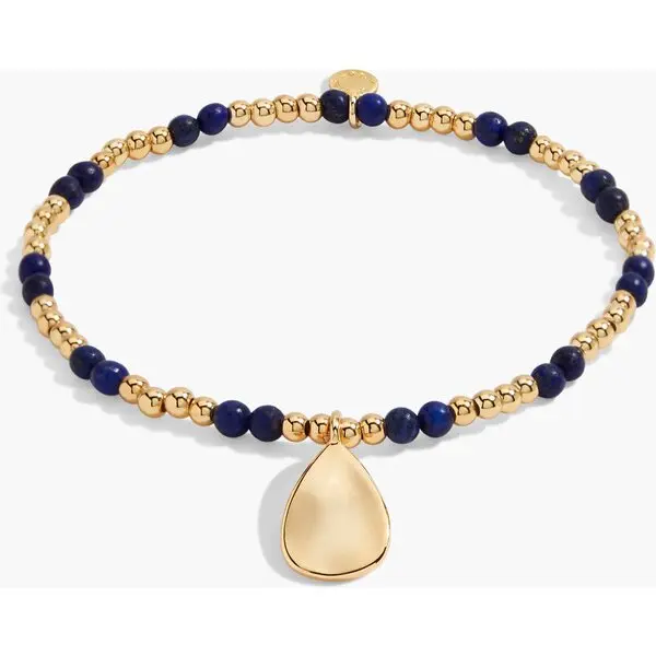 A LITTLES & CO Birthstone Gold-tone Plated Bracelet - September