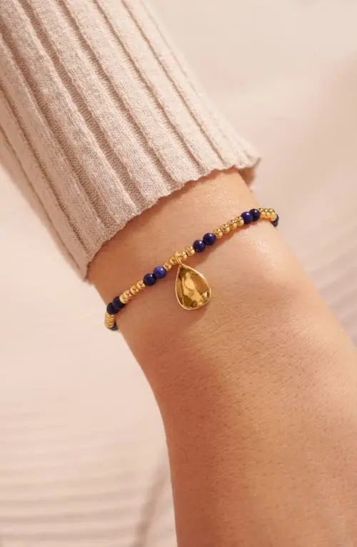 A LITTLES & CO Birthstone Gold-tone Plated Bracelet - September
