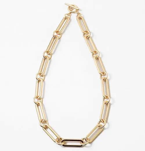 ERIN MCDERMOTT JEWELRY Lia Link Necklace - Gold
