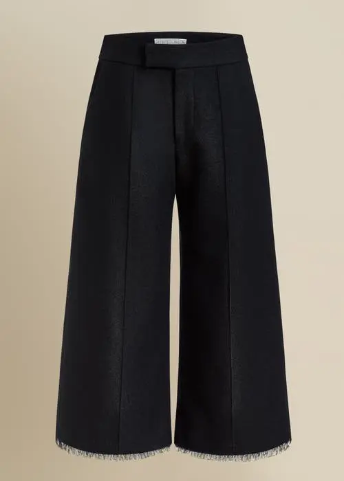 CONTESSA MILLS Salem Wide-leg Wool Trouser
