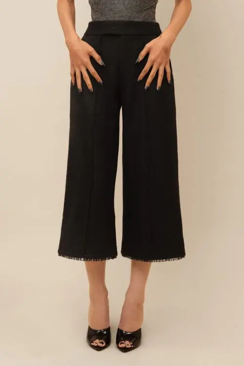 CONTESSA MILLS Salem Wide-leg Wool Trouser