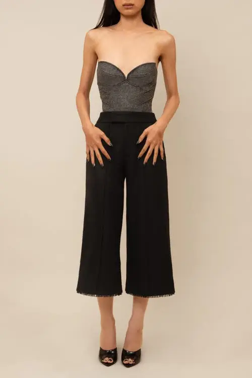 CONTESSA MILLS Salem Wide-leg Wool Trouser