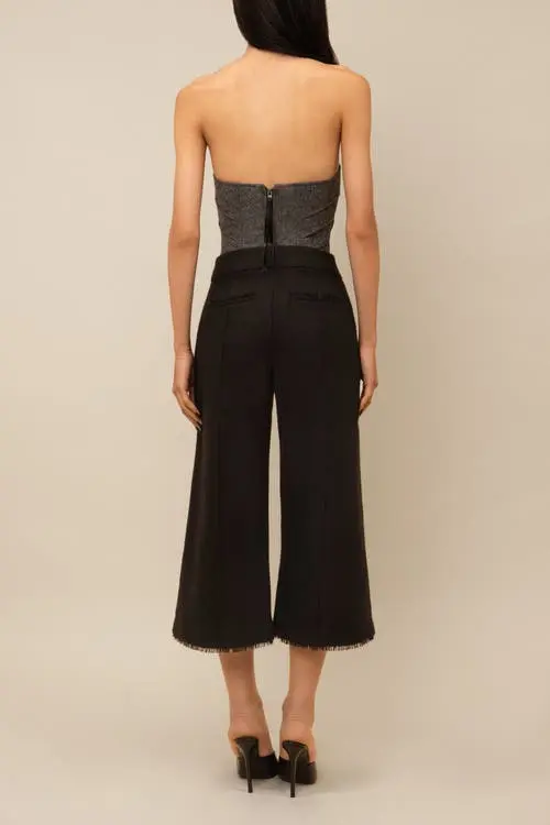 CONTESSA MILLS Salem Wide-leg Wool Trouser