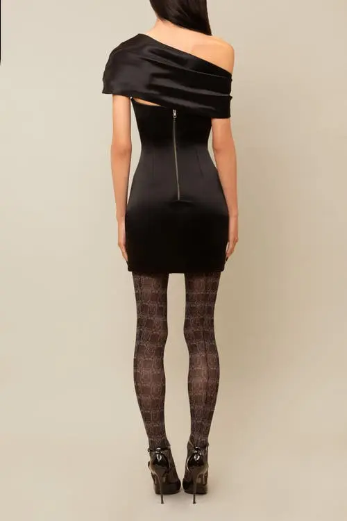CONTESSA MILLS Fitted Satin Dress