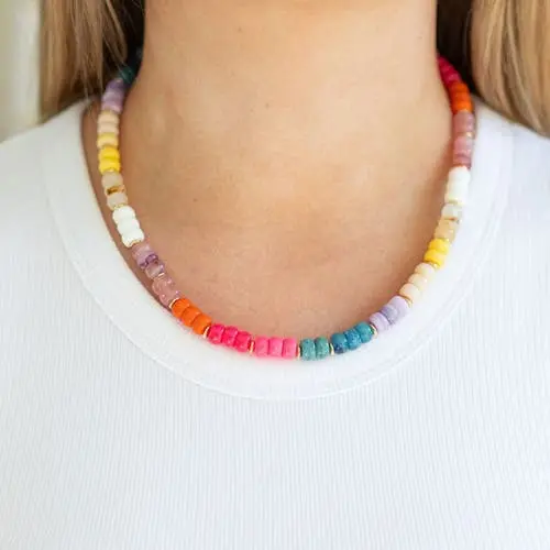 ERIN MCDERMOTT JEWELRY Resin Beaded Necklace