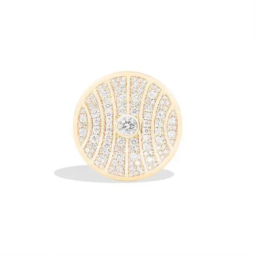 CAMPBELL + CHARLOTTE Revel Large Dimensional Ring - Diamond- Gold