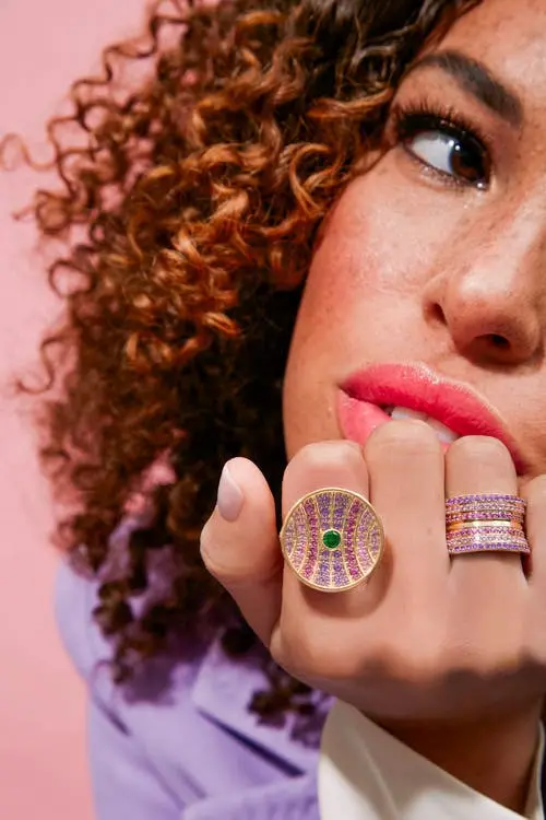 CAMPBELL + CHARLOTTE Revel Large Dimensional Ring - Multi-stone