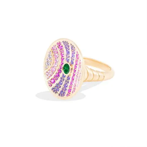 CAMPBELL + CHARLOTTE Revel Large Dimensional Ring - Multi-stone