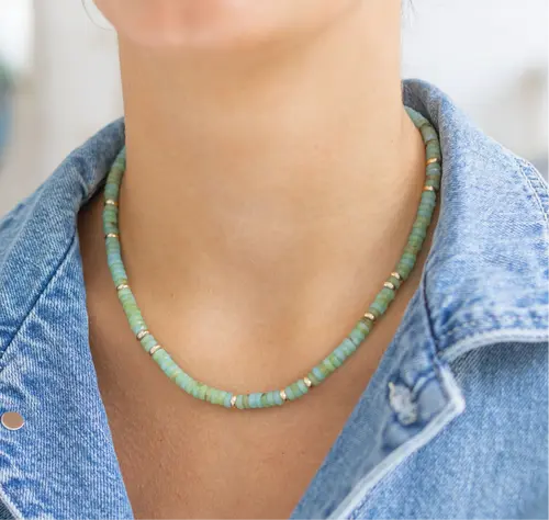 ERIN MCDERMOTT JEWELRY Resin Beaded Necklace
