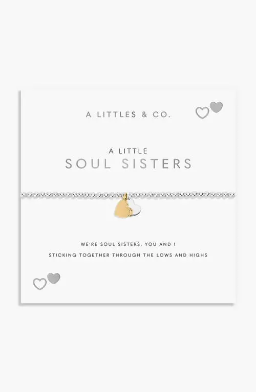 A LITTLES & CO Beaded Bracelet - Metallic Silver