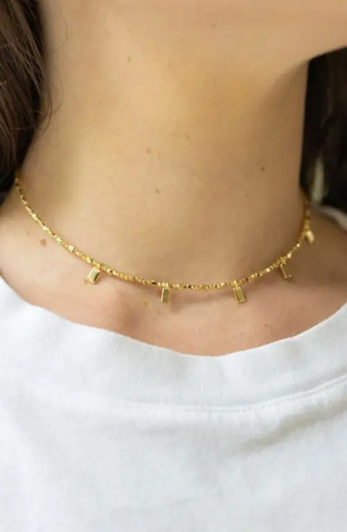 ERIN MCDERMOTT JEWELRY Beaded Rectangle Necklace