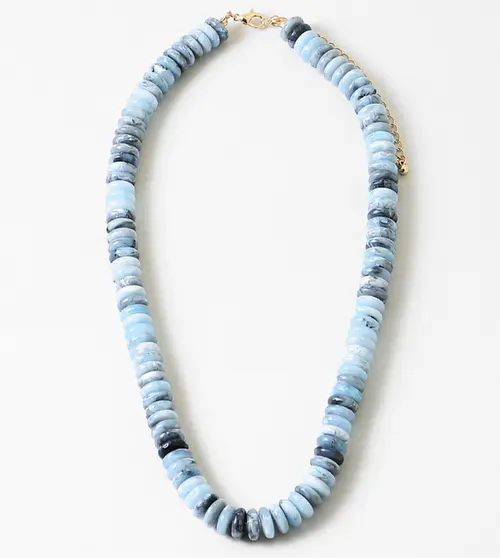 ERIN MCDERMOTT JEWELRY Calm Waters Resin Necklace - Blue