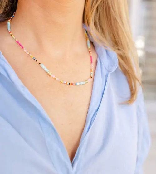 ERIN MCDERMOTT JEWELRY Mediterranean Mindset Beaded Necklace