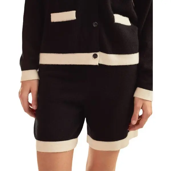 Cynthia Rowley Wool Cashmere Two Tone Shorts