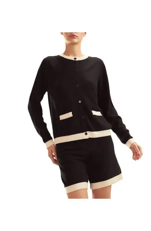 Cynthia Rowley Wool Cashmere Two Tone Shorts