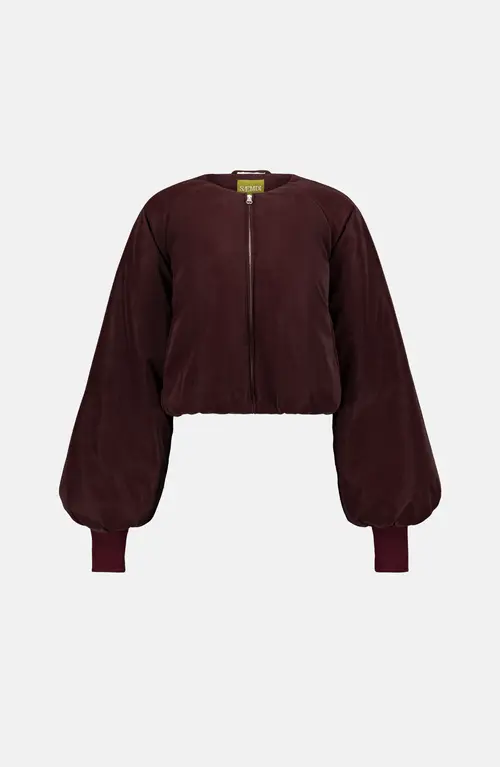SAEMDI Bomber Jacket - Bordeaux