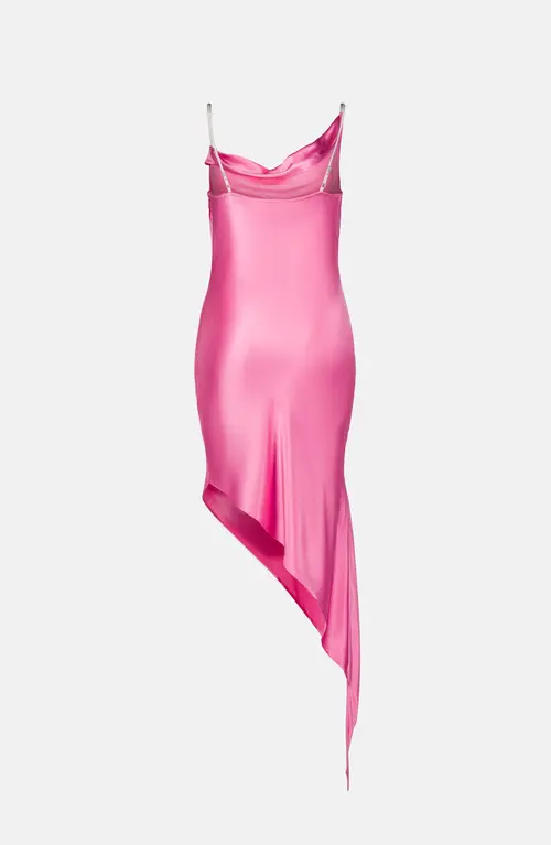 SAEMDI Satin Waterfall Dress