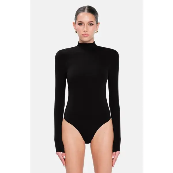 OW Lexi Turtleneck Bodysuit - Espresso