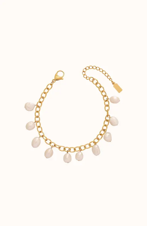 JOIANA JEWELRY Harbour Strand Pearl Anklet Bracelet - Anklet Gold/freshwater Pearl