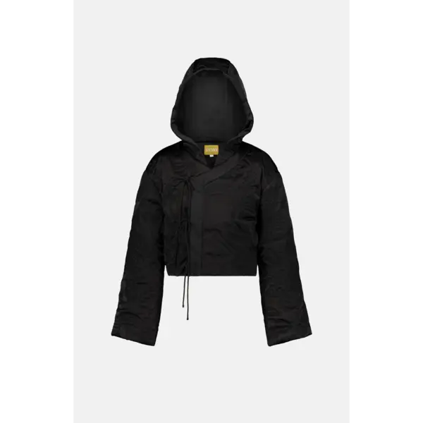 SAEMDI Embroidered Padded Jacket - Black