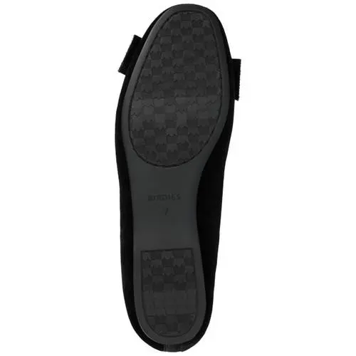 BIRDIES Hummingbird Jeweled Bow Velvet Loafer - Black