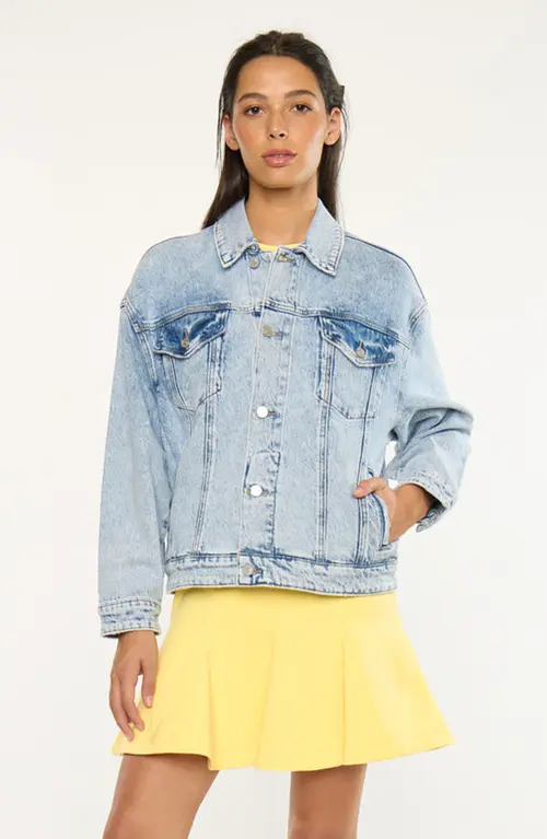 KANCAN Illanie Oversized Denim Trucker Jacket