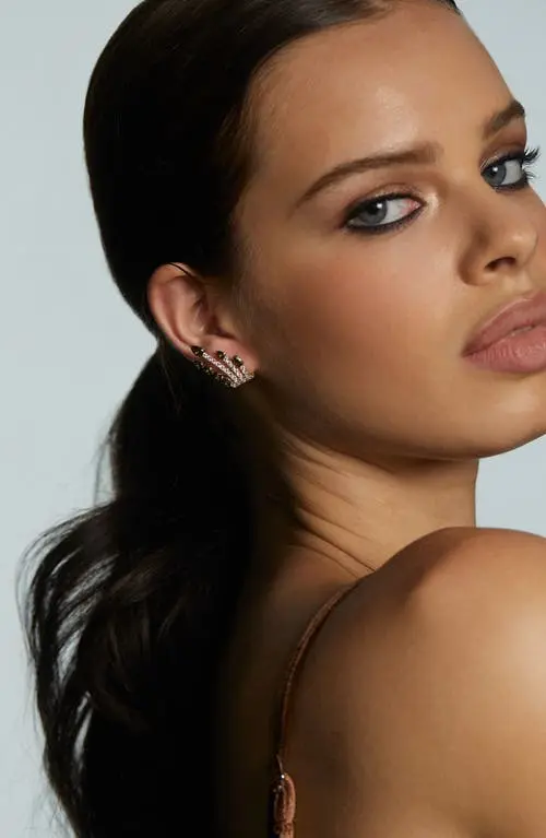 Nadri Bonne Anne J Hoop Earrings