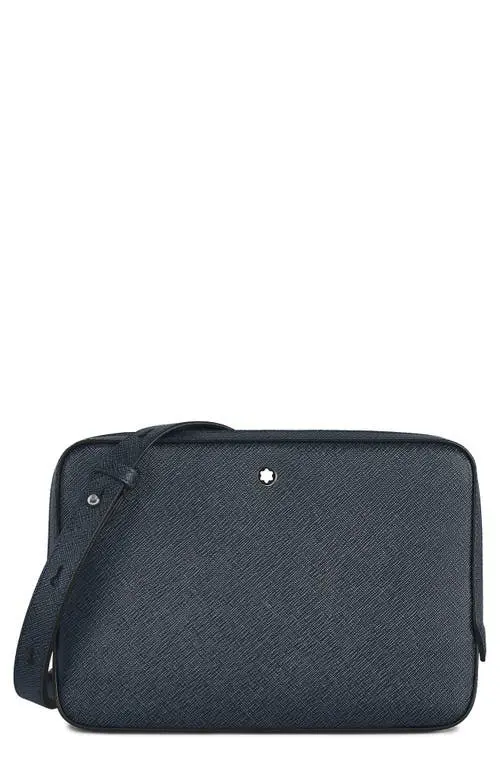 Montblanc Sartorial Leather Crossbody Bag - Blue