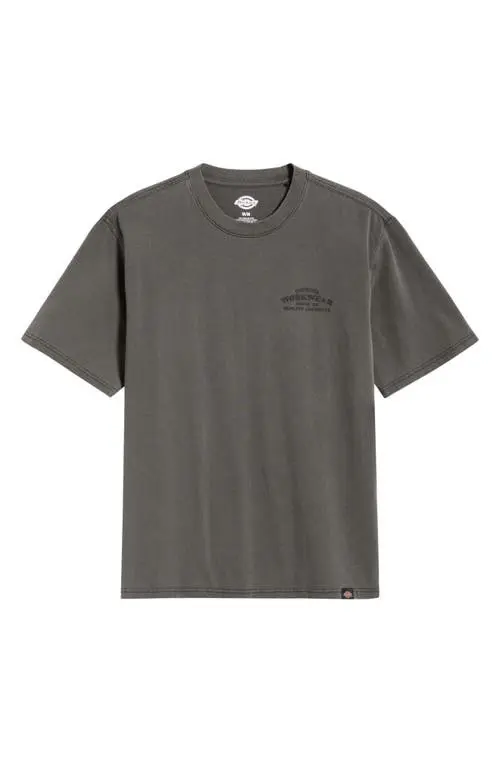 Dickies Christina Logo Cotton Graphic T-shirt - Washed Black