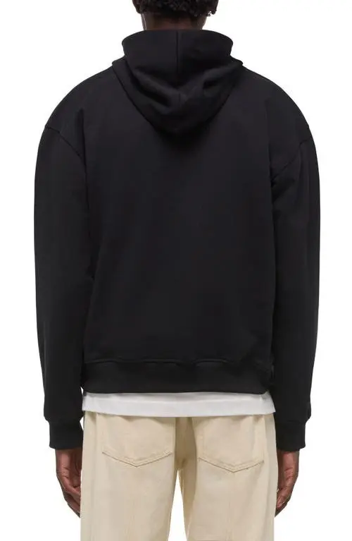 Helmut Lang Stencil Logo Graphic Hoodie - Black