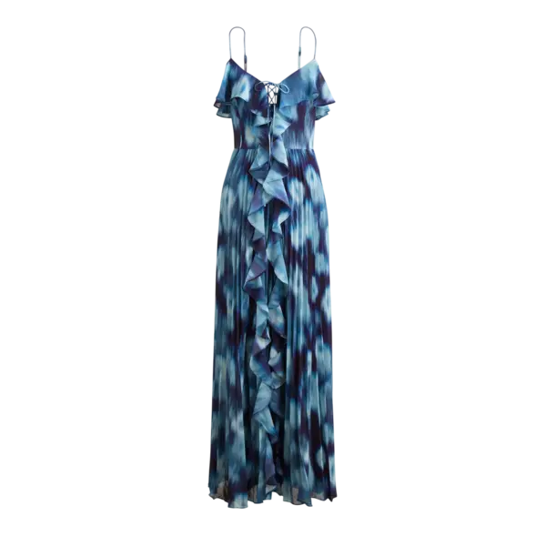 J. Crew Collection Chiffon Ruffle Dress