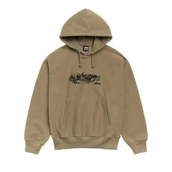 StÜssy Fawn Graphic Hoodie - Tan