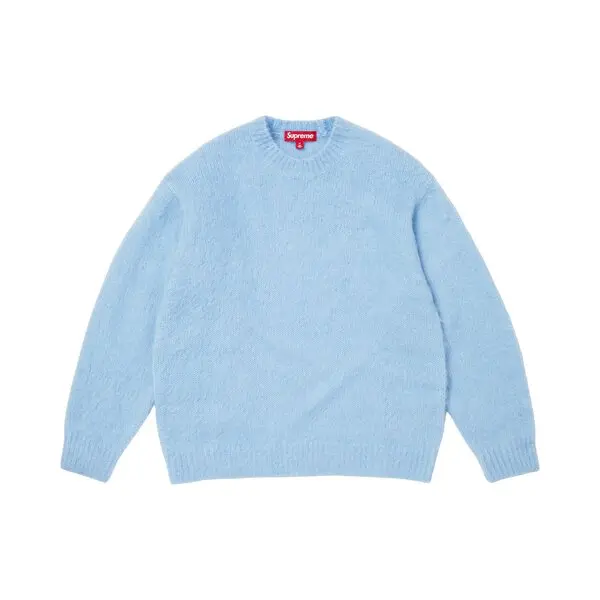 Supreme Brushed Mohair Sweater - Blue