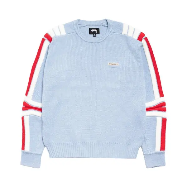 StÜssy Moto Knit Sweater - Blue