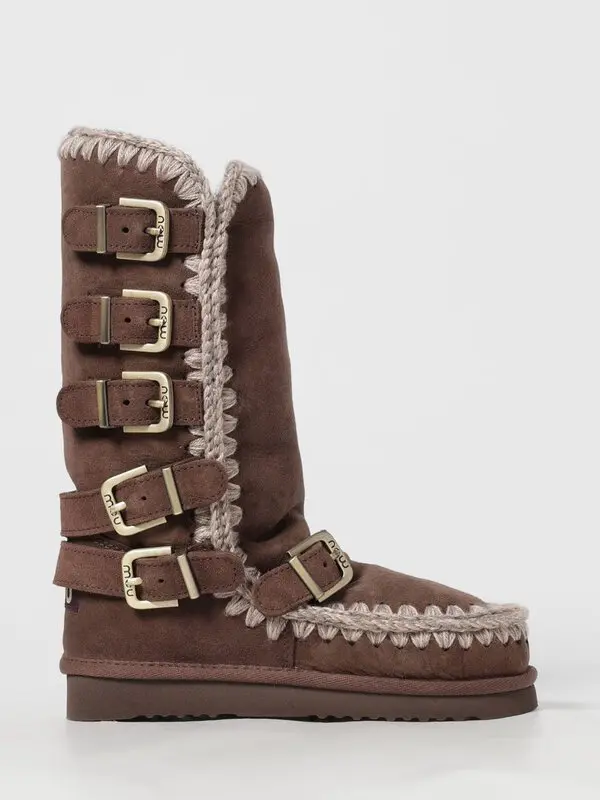 Mou Knee High Boots - Burnt