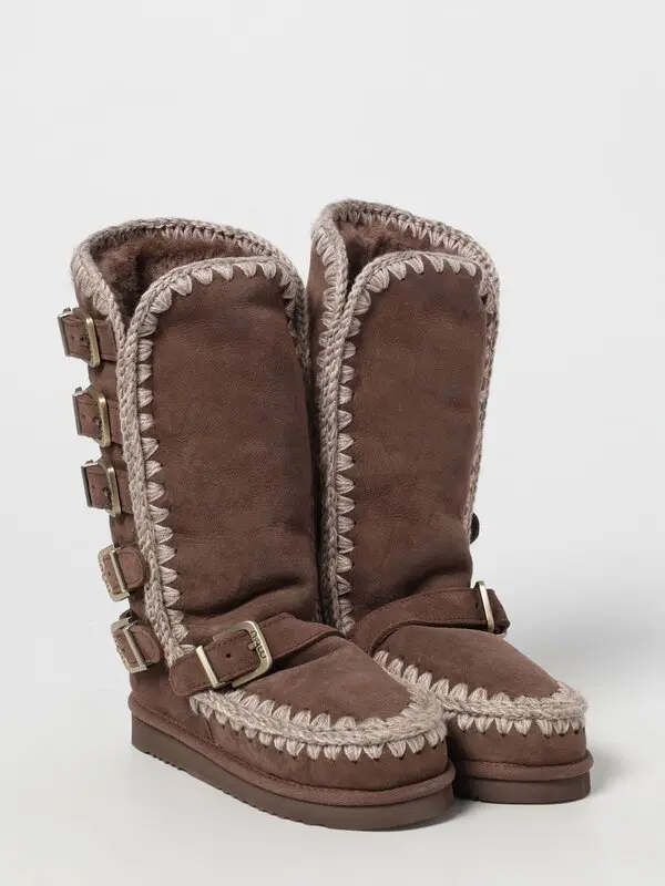 Mou Knee High Boots - Burnt