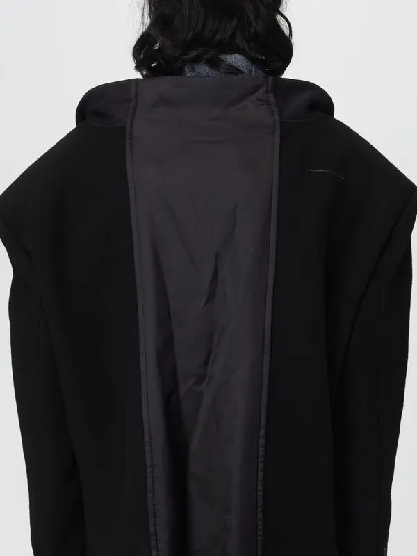 MAISON MARGIELA Wool Blend Coat - Black