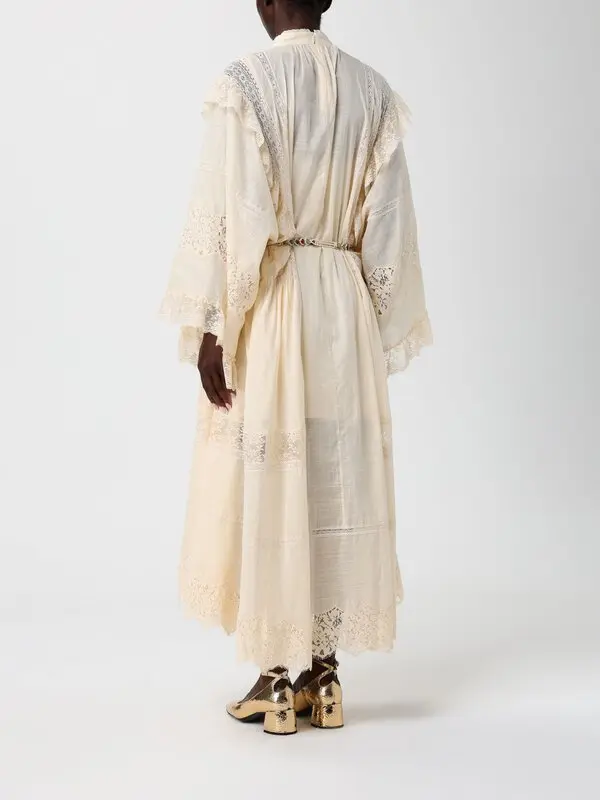 zimmermann lace dress white Used Wedding Save 50% eyelet lace body with 3D floral appliqu details Zimmermann 'Ascension Lace Yoke' White