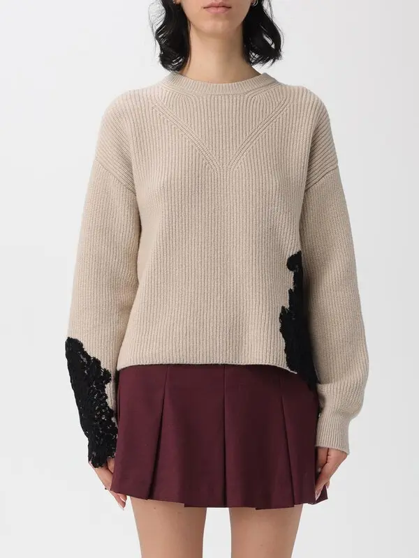 Pinko Ribbed Lace Sweater