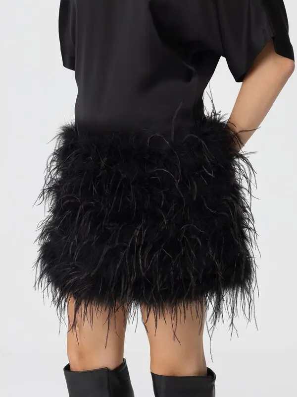 Pinko Feathered Mini Dress