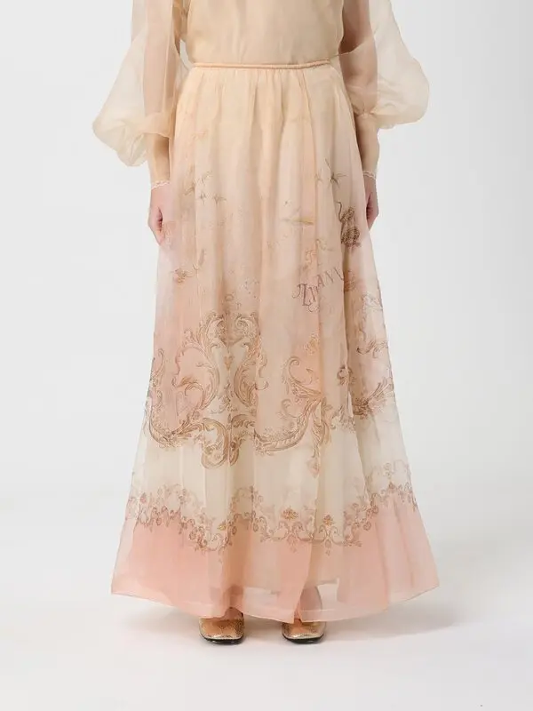 Zimmermann Printed Maxi Skirt - Beige