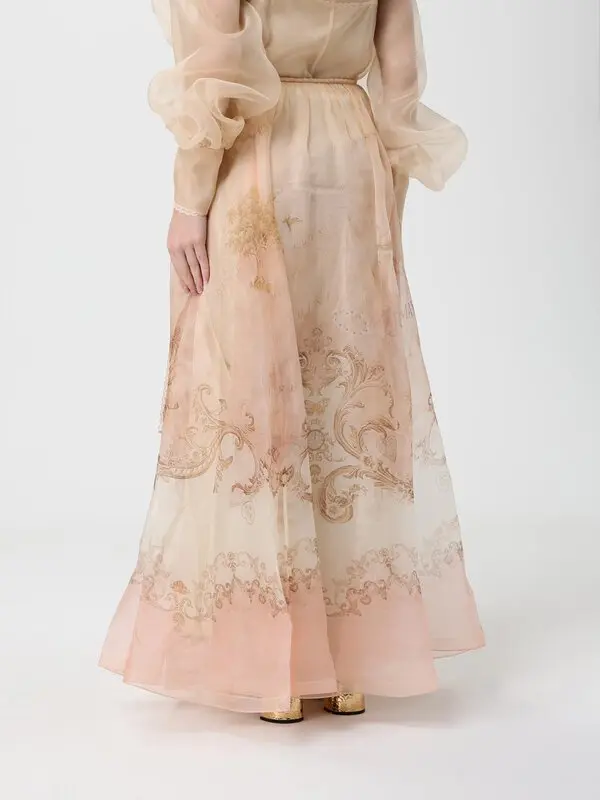 Zimmermann Printed Maxi Skirt - Beige