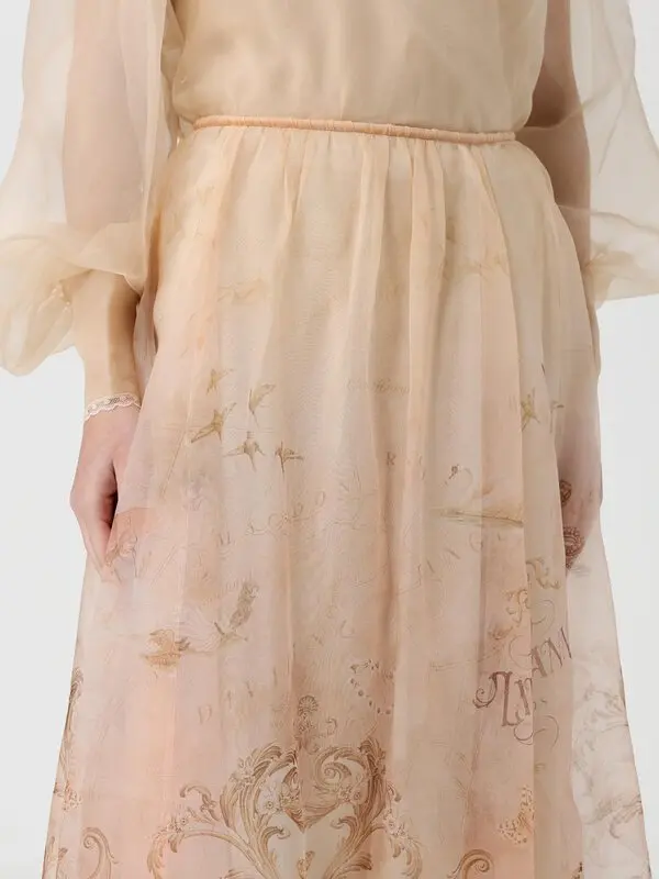 Zimmermann Printed Maxi Skirt - Beige