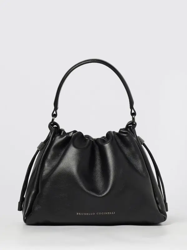 Brunello Cucinelli Drawstring Handbag - Black