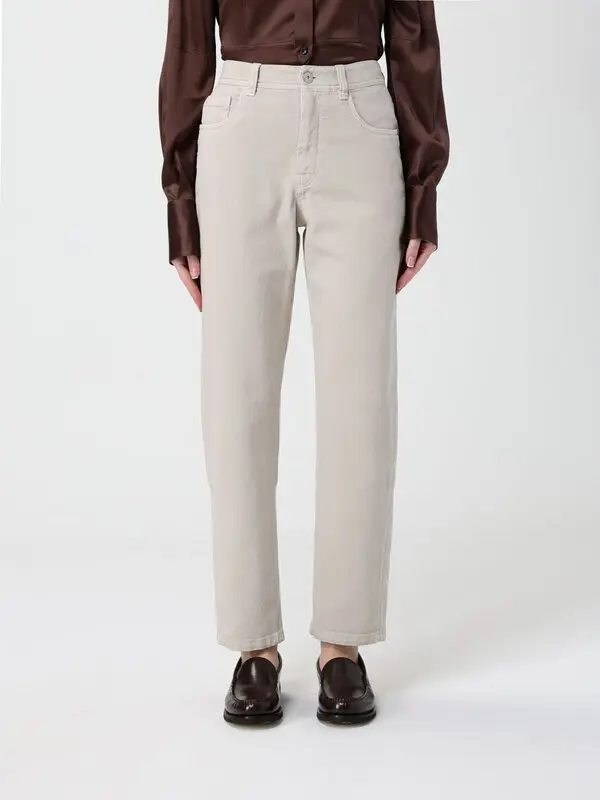 Brunello Cucinelli Straight Leg Jeans - Ivory